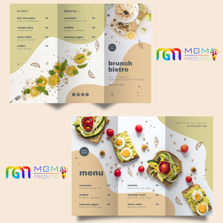 Menus – MGM Prints